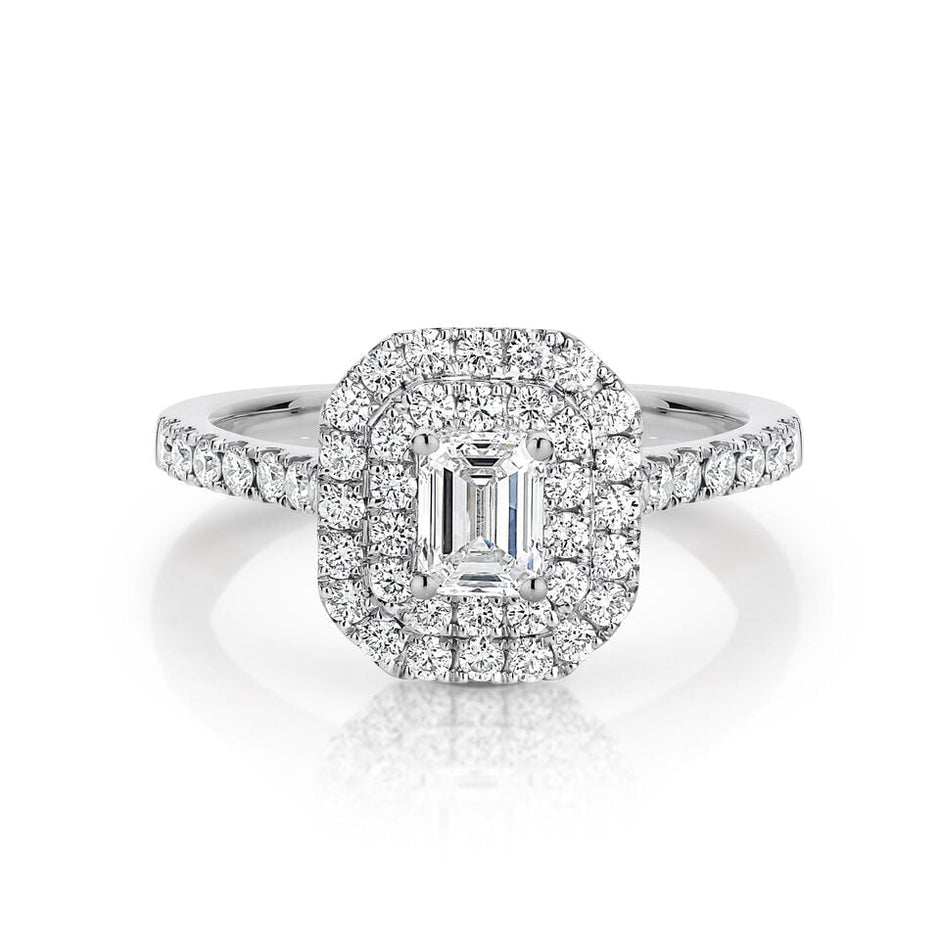 Halo Engagement Rings, Halo Diamond Rings Melbourne - Diamond Story ...
