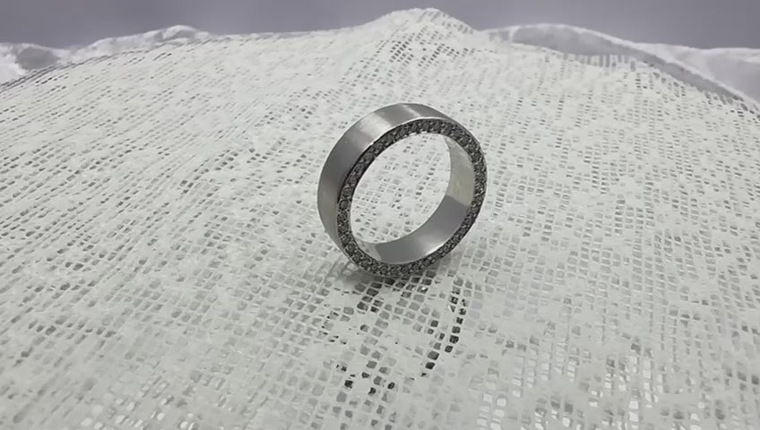 Diamond grain set eternity ring – Diamondstory